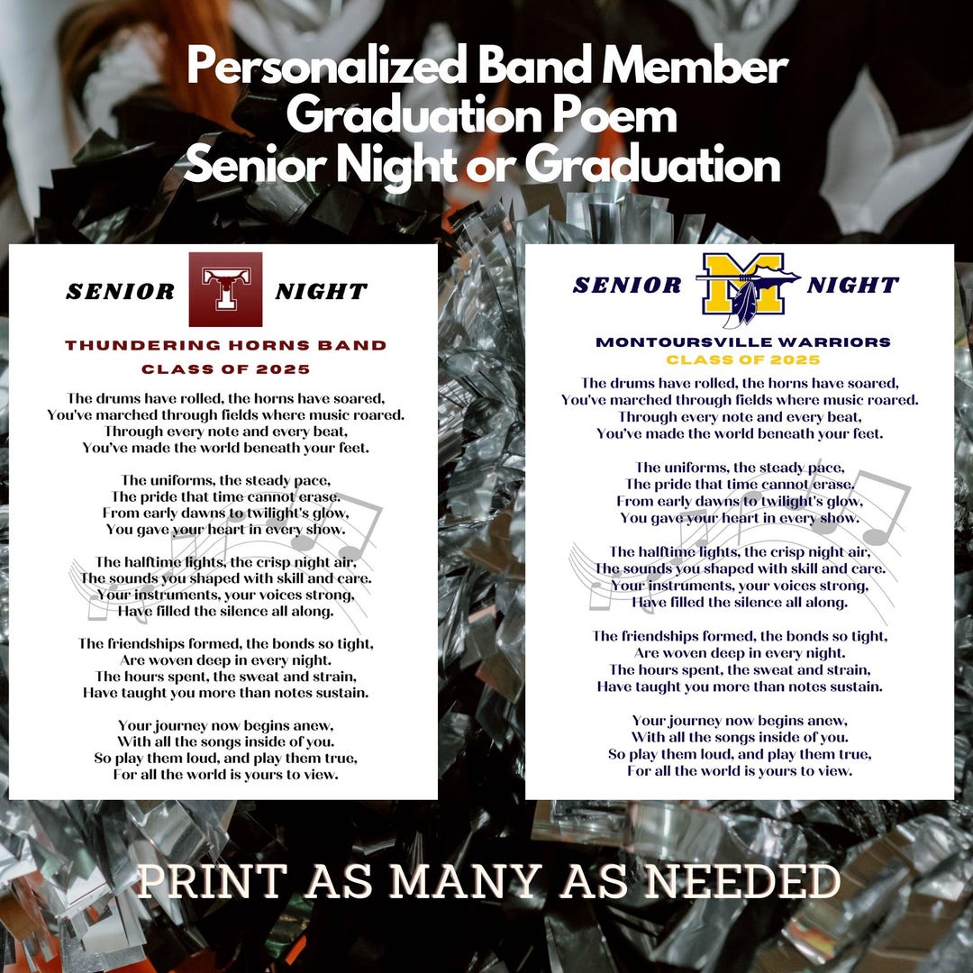 Band Gifts for Seniors, Band Senior Night Gift, High School Band ...