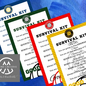 Volleyball Survival Kit - Printable Digital Download for Volleyball ...