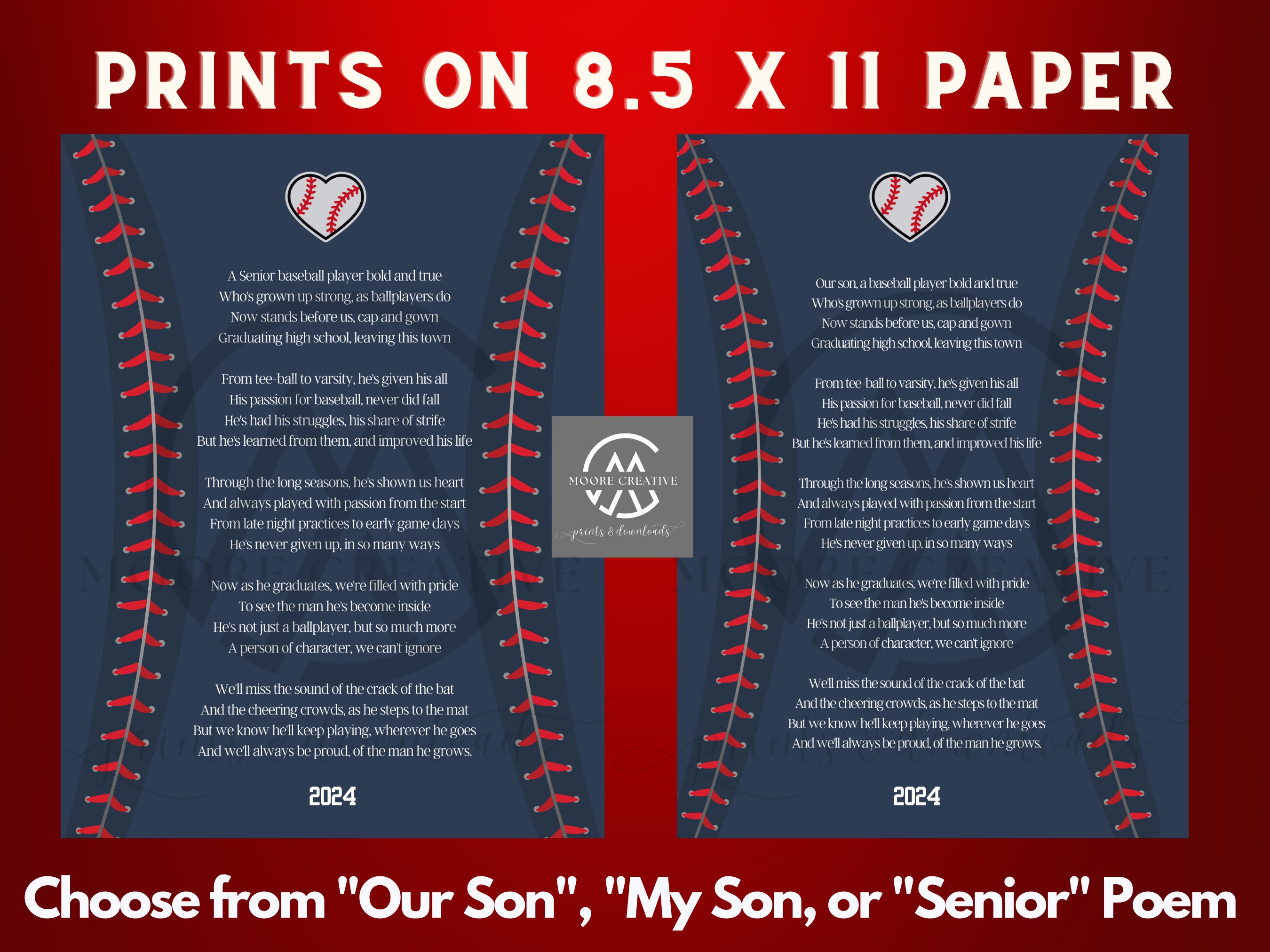 Baseball Team Gift 2025 | Instant Download | B-ball | Motivational ...