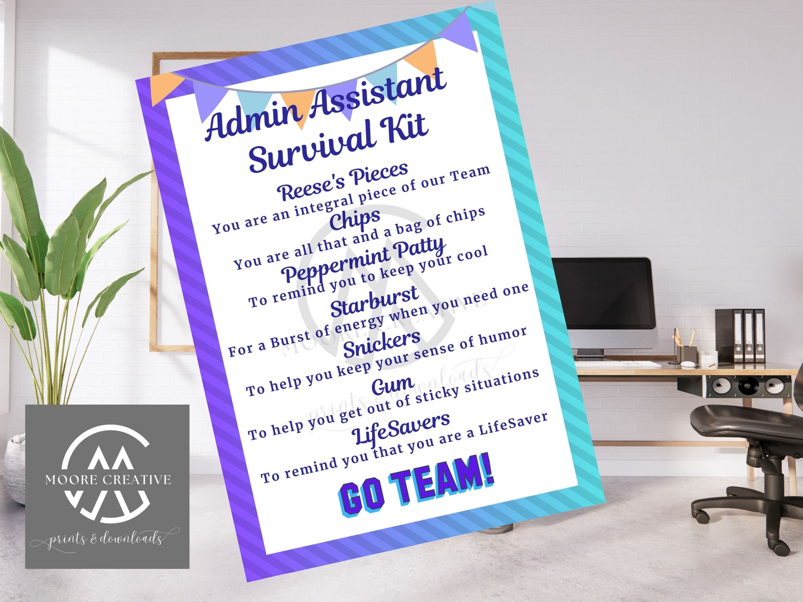 Administrative Assistant Survival Kit, Admin Assistant Gift Tags ...