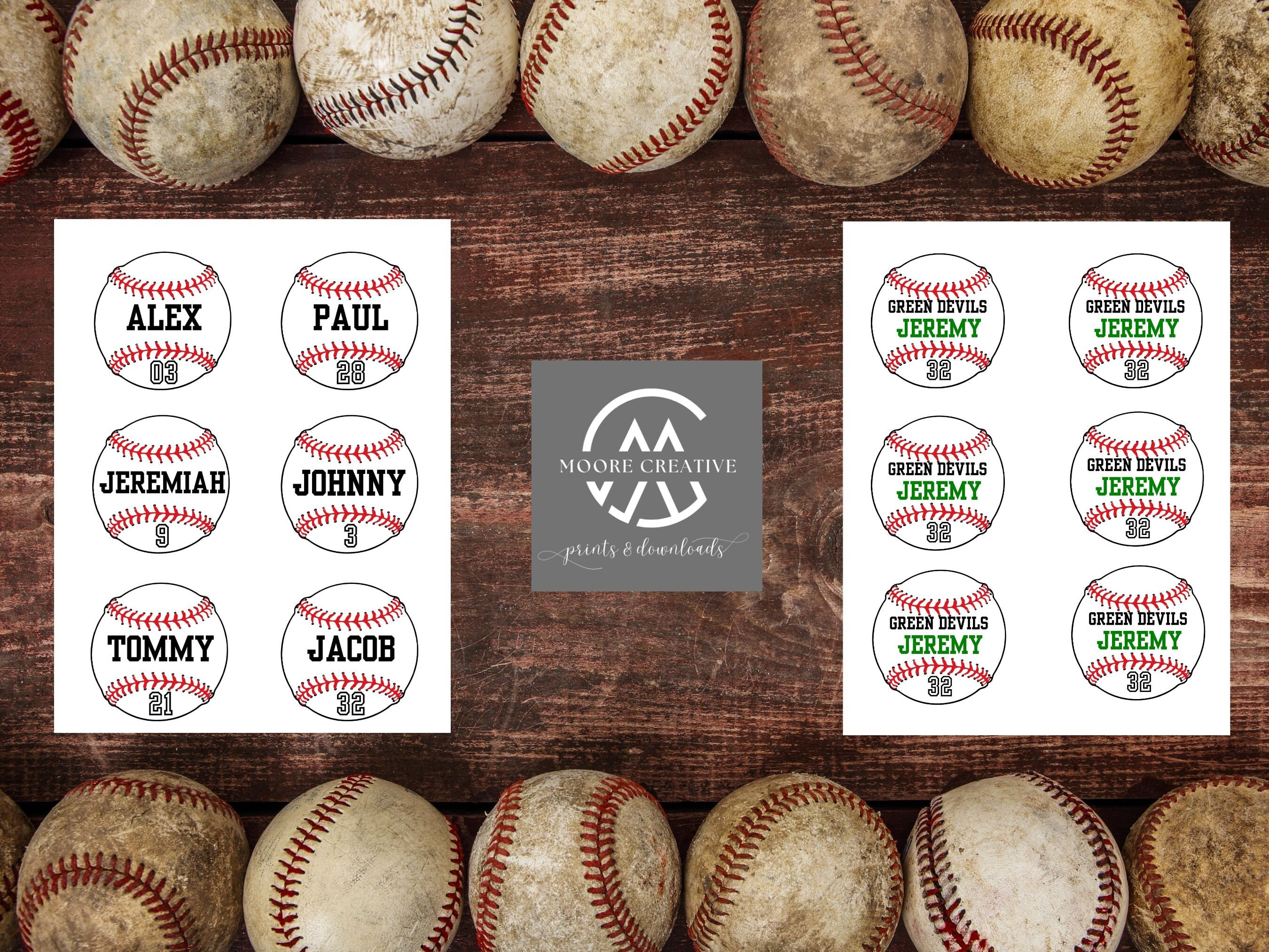 INSTANT DOWNLOAD Baseball 3 Personalized Favor Tags Edit in Canva ...