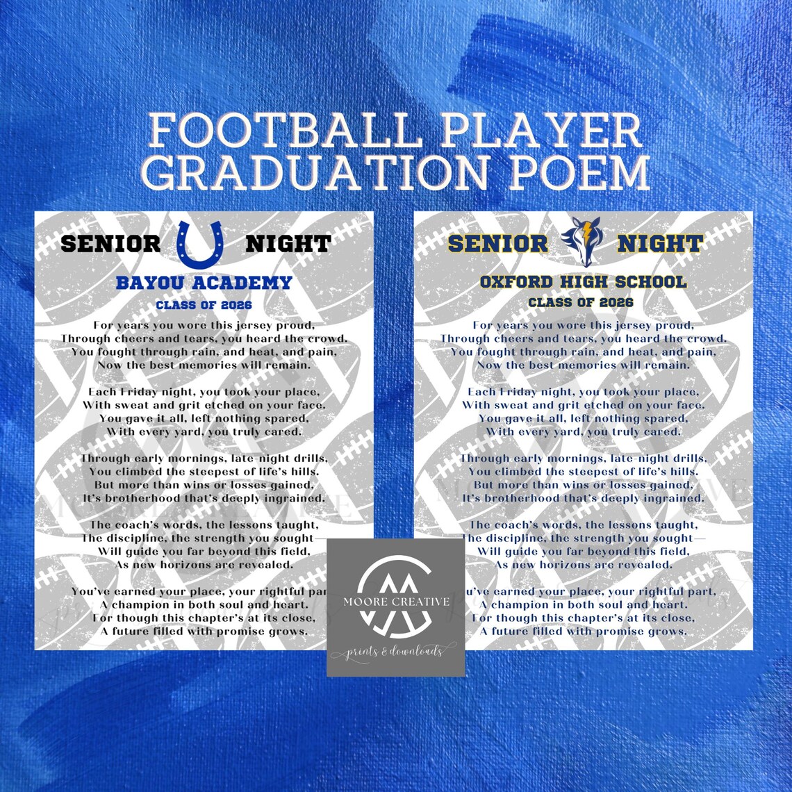 Custom Senior Football Gift Senior Football Mom Gift to Son 2026 ...