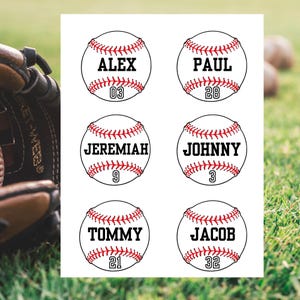 INSTANT DOWNLOAD Baseball 3" Personalized Favor Tags - Edit in Canva ...