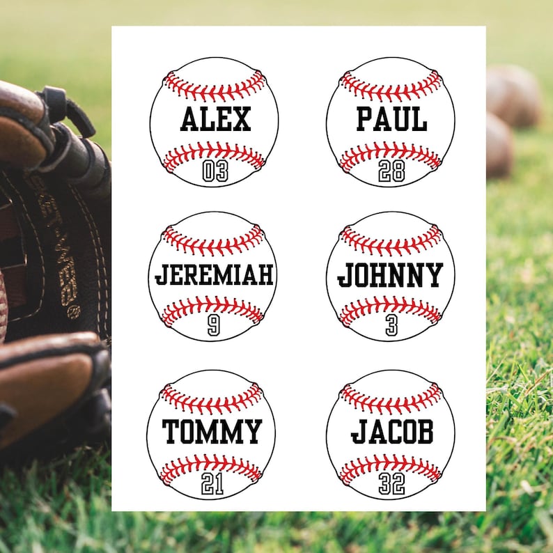 INSTANT DOWNLOAD Baseball 3" Personalized Favor Tags - Edit in Canva ...