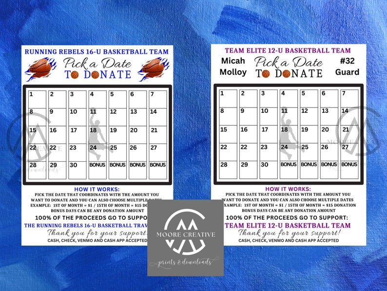 EDITABLE Basketball Template, Editable Basketball Template, L Pick a ...