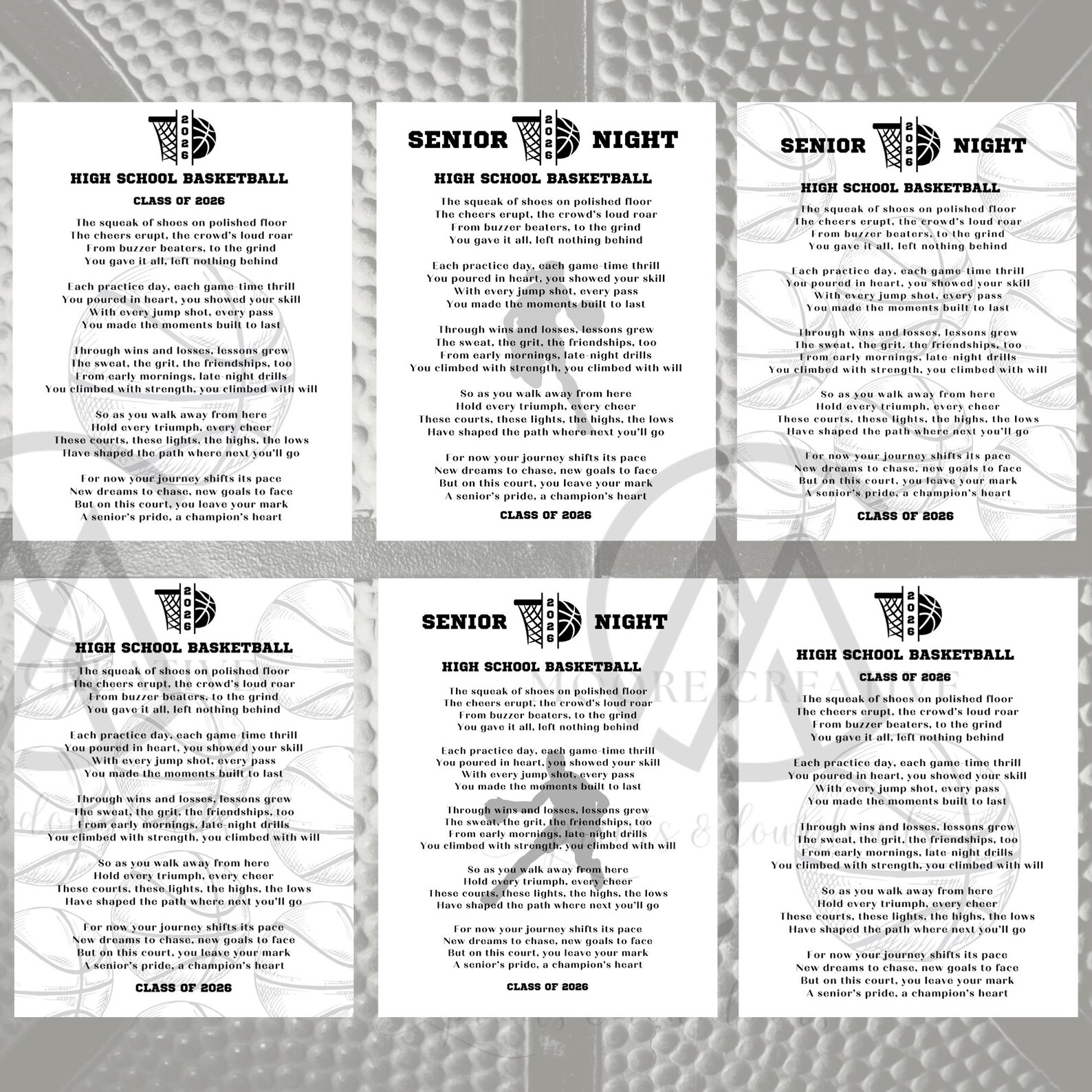 Basketball Senior Night Gifts Girls Basketball Senior Night Ideas Boys ...