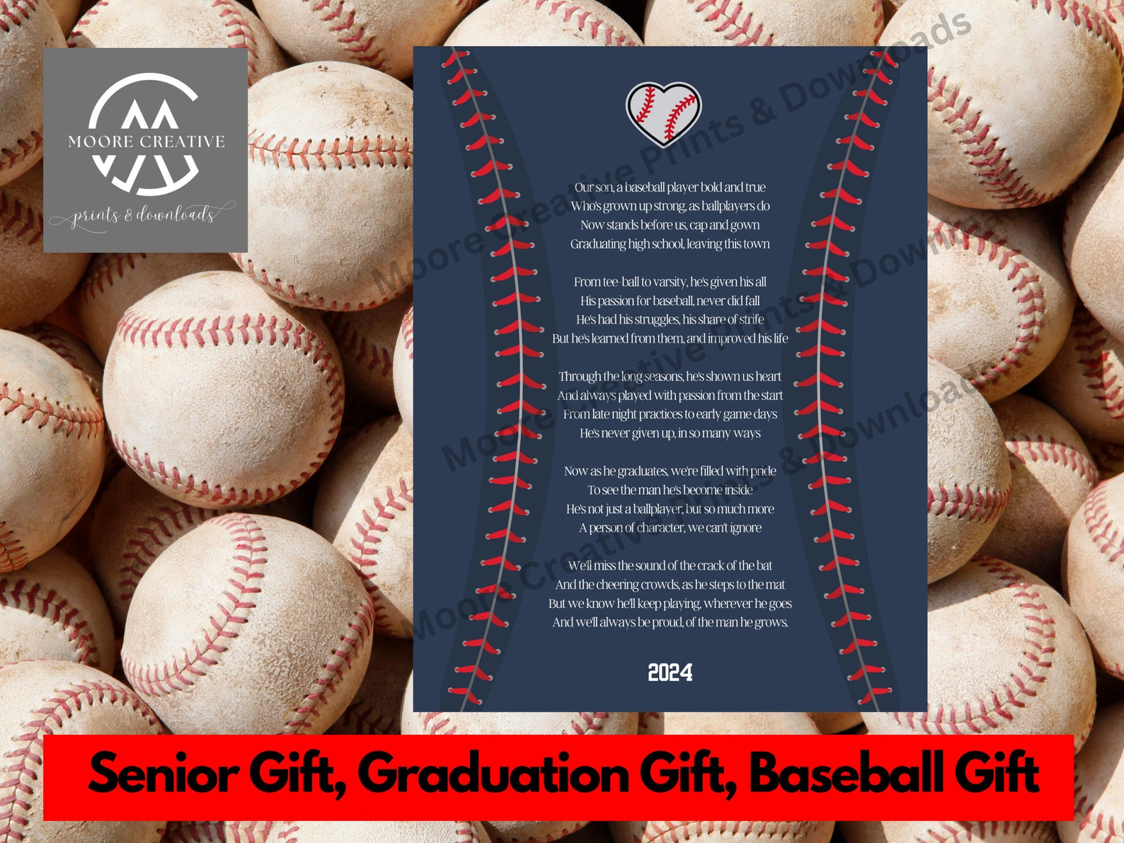 Baseball Team Gift 2026 Instant Download B-ball Motivational Memory ...