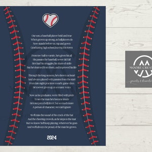 Senior Baseball Gift, Senior Baseball Mom Gift to Son 2025, Custom ...