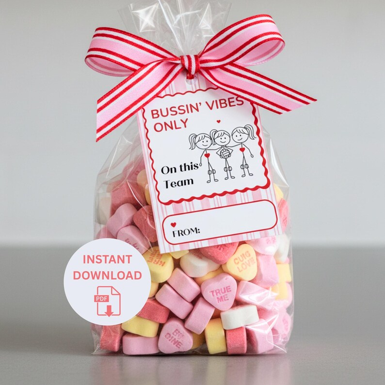 Volleyball Valentine Gift Tags Printable Kids Sports Team Valentines ...