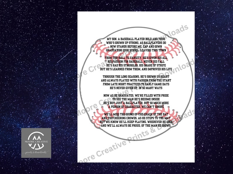 Senior Baseball Graduation Gift | Senior Baseball Gifts | High School ...