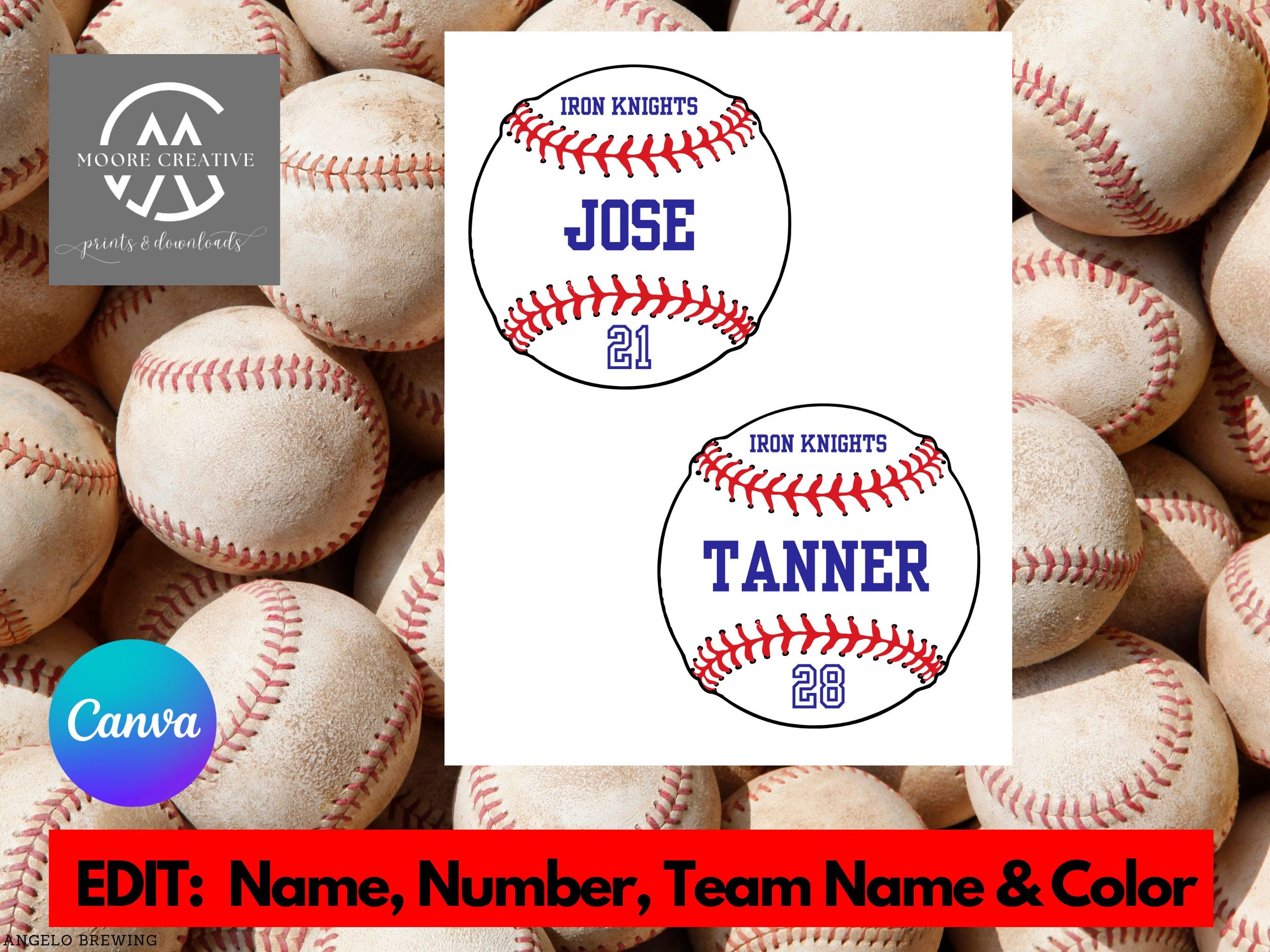 Baseball Custom Tags, 5, 5 Inch, Editable Tags, Favor Bag Tags ...