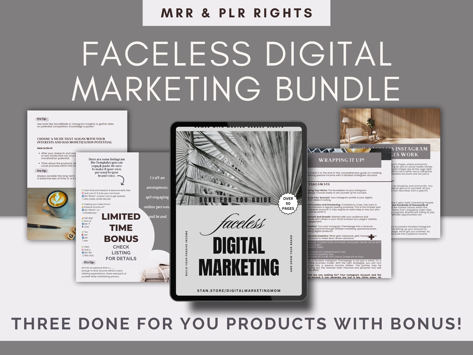 Faceless Marketing Bundle, Done for You, Mrr, Master Resell Rights ...