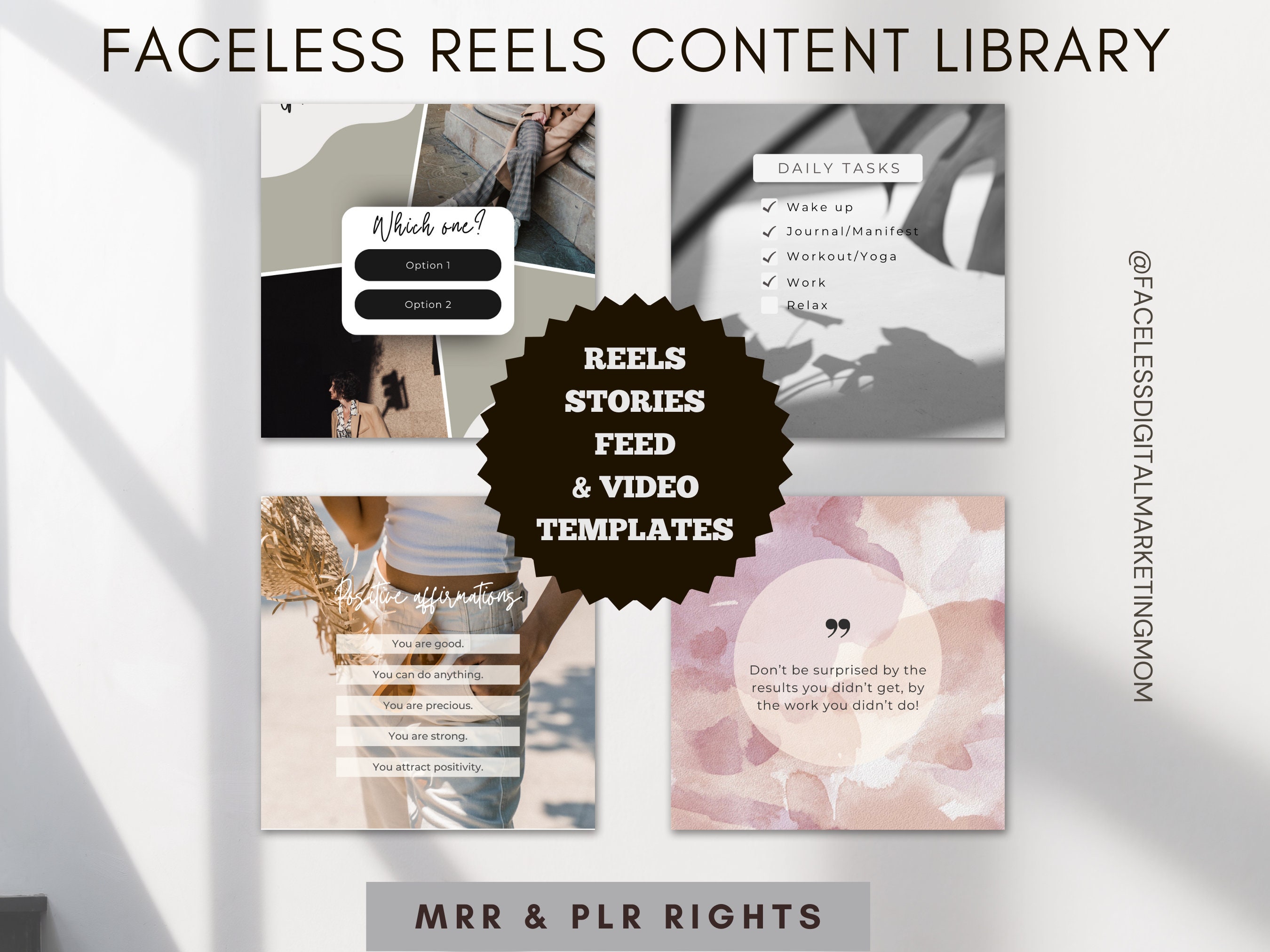 Faceless Digital Marketing Reels Faceless Reels Content Library Master ...