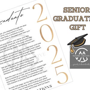 Poetry Graduation Gift, High School Graduation Poem for Him, Class of ...