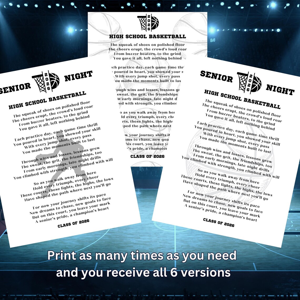 Basketball Senior Night Gifts Girls Basketball Senior Night Ideas Boys ...