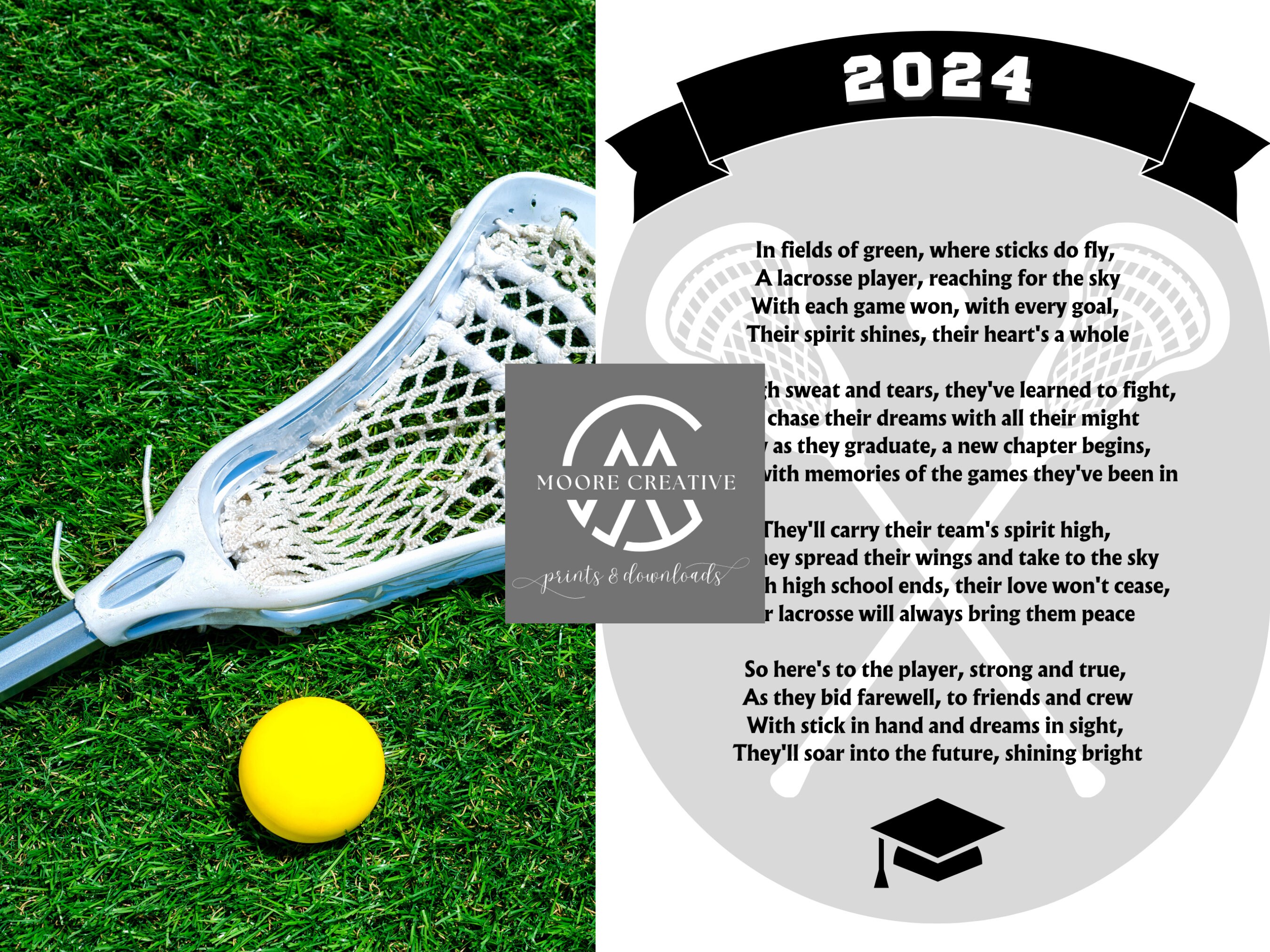 Senior Lacrosse Gift, Senior Lacrosse Mom Gift 2024, Custom Lacrosse ...