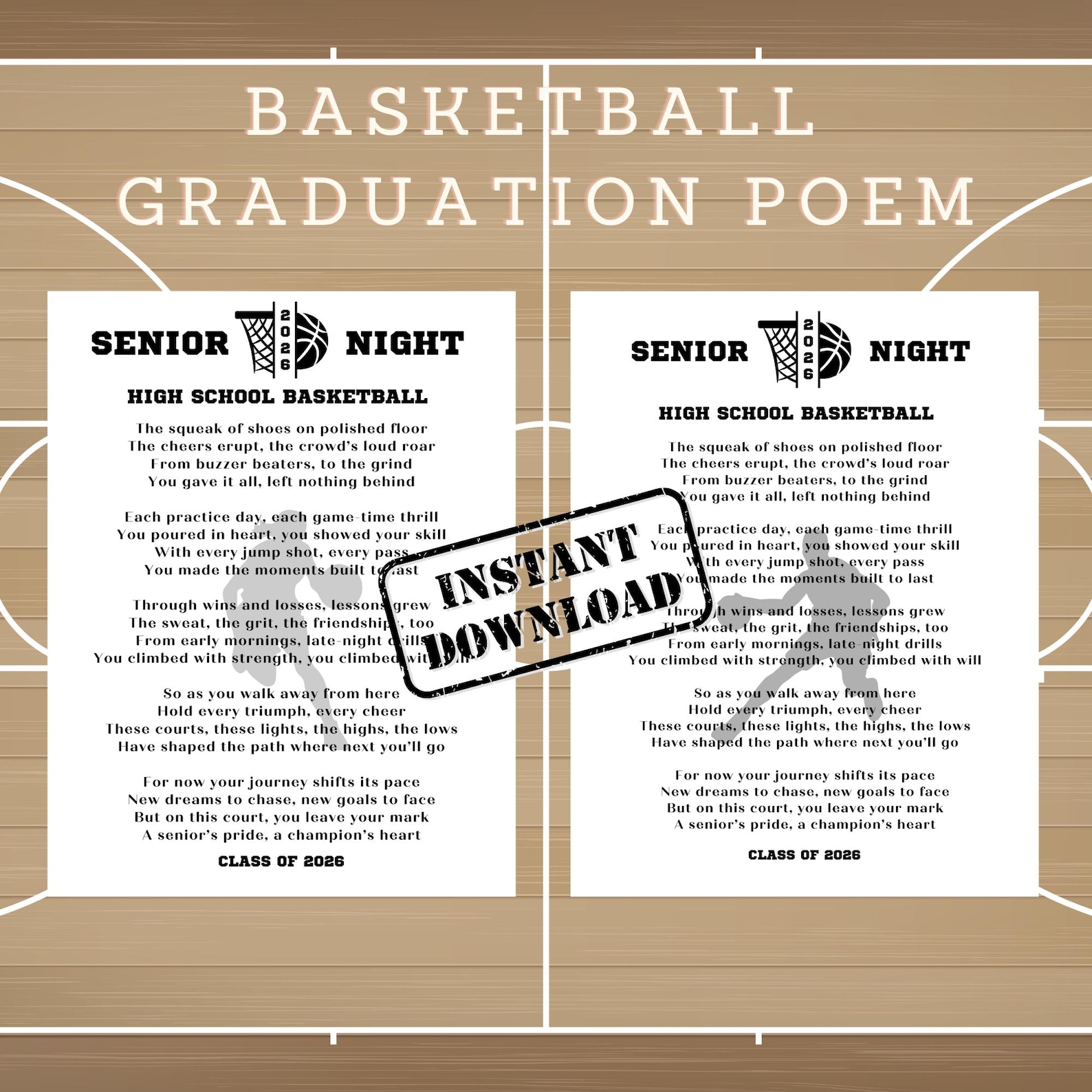 Basketball Senior Night Gifts Girls Basketball Senior Night Ideas Boys ...