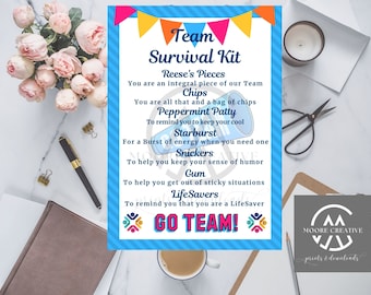Teacher Survival Kit Printable, Back to School Teacher Gift, Pta, Back ...