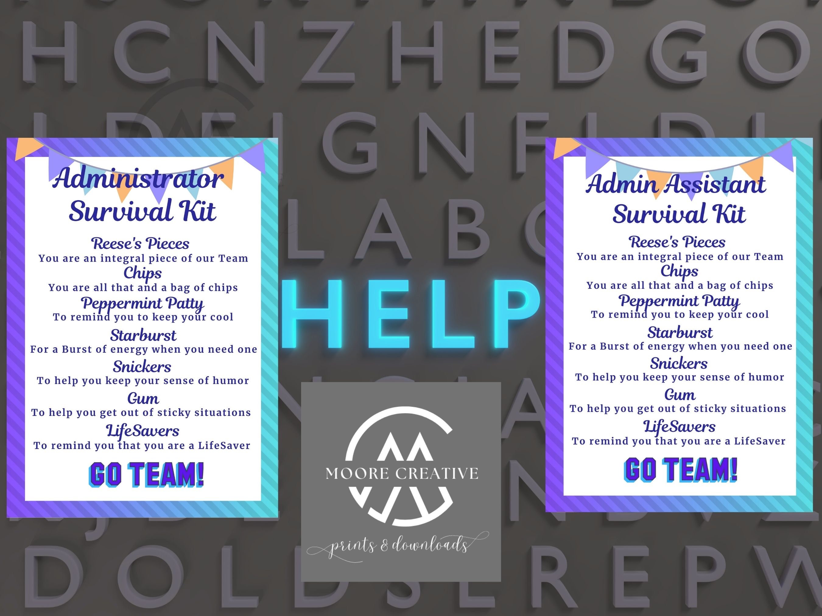 Administrative Assistant Survival Kit, Admin Assistant Gift Tags ...