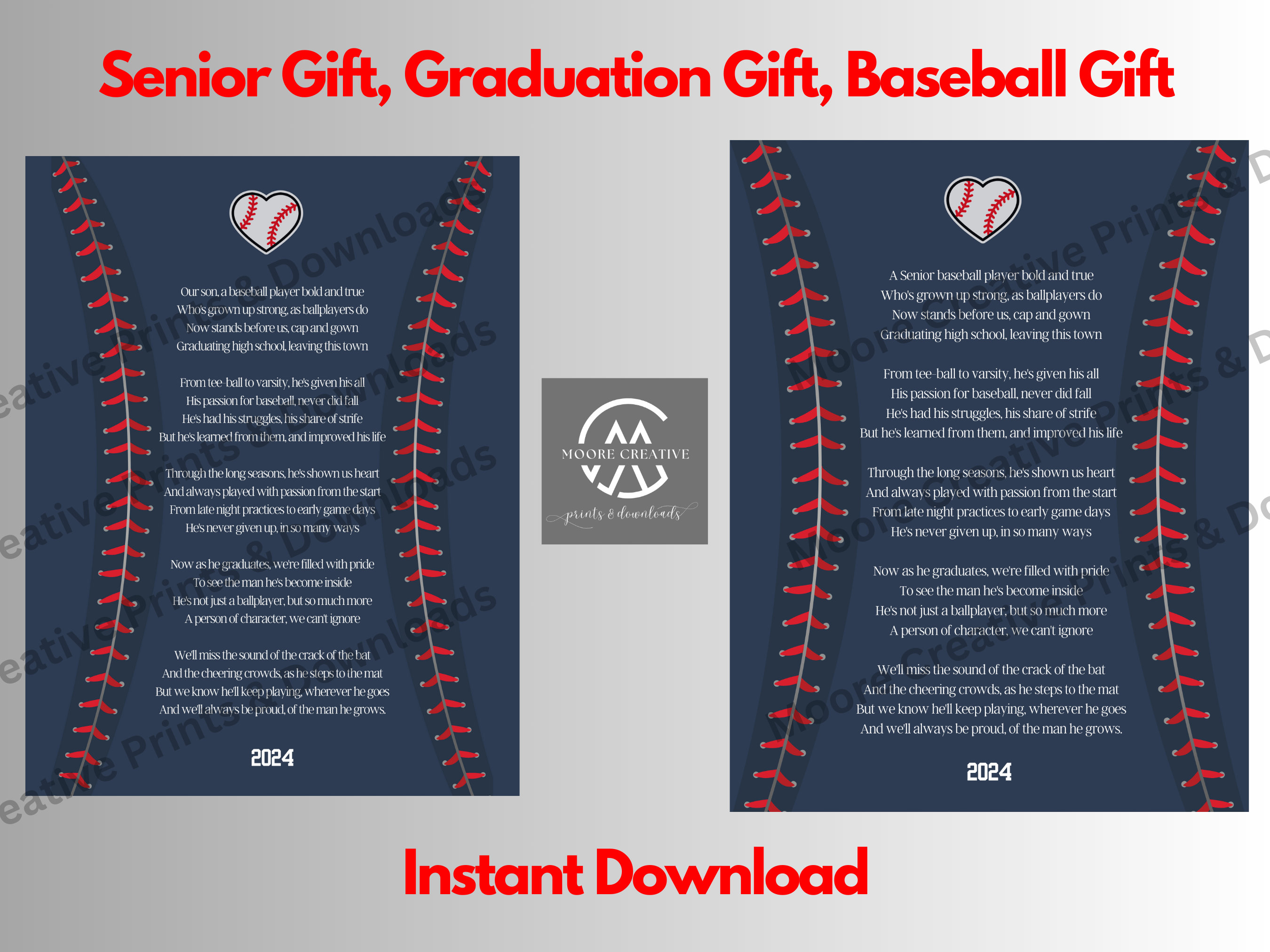 Senior Baseball Team 2024 Instant Download Baseball Team Instant ...