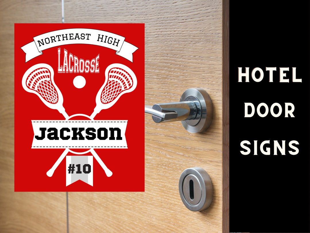 Hotel Door Signs Lacrosse Tournament Decoration Hotel Signs Lacross ...