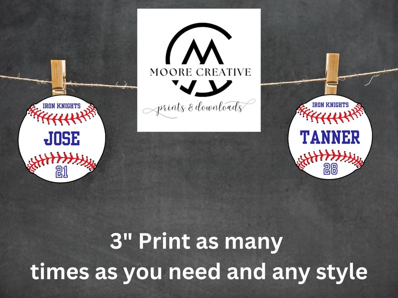 INSTANT DOWNLOAD Baseball 3 Personalized Favor Tags Edit in Canva ...