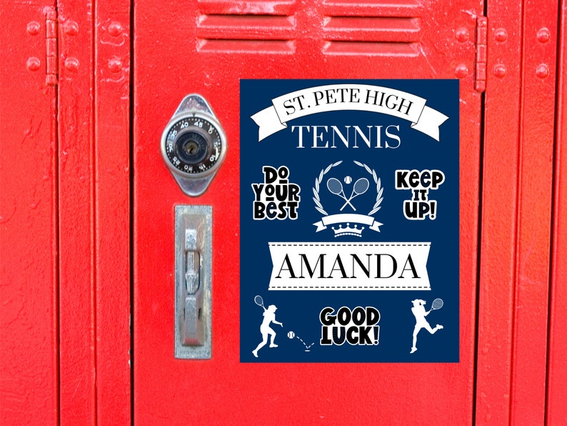 Tennis Signs Team Spirit Tournament Decoration Hotel Sign Personalized ...