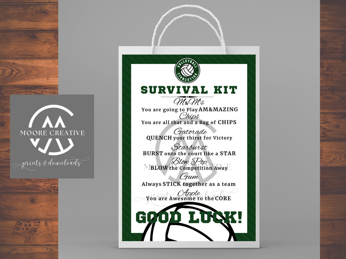 Volleyball Survival Kit, Volleyball Team Gifts, Survival Kits, Team ...