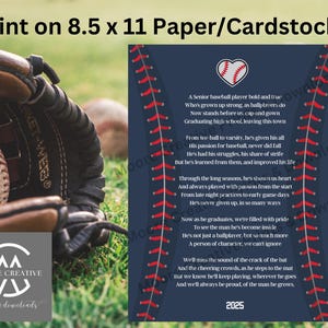 Senior Baseball Team Print Instant Download Baseball Player Quote Sign ...