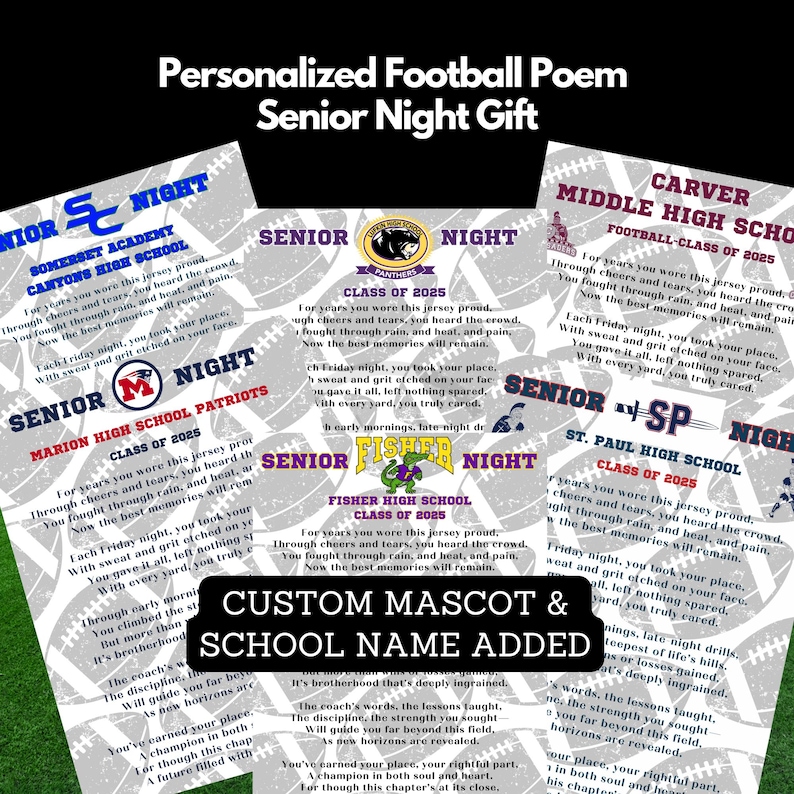Football Senior Class of 2026 Senior Mom Gift to Son Football Gift SVG ...
