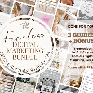 Faceless Marketing Bundle, Done for You, Mrr, Master Resell Rights, Digital Marketing, Instagram ...