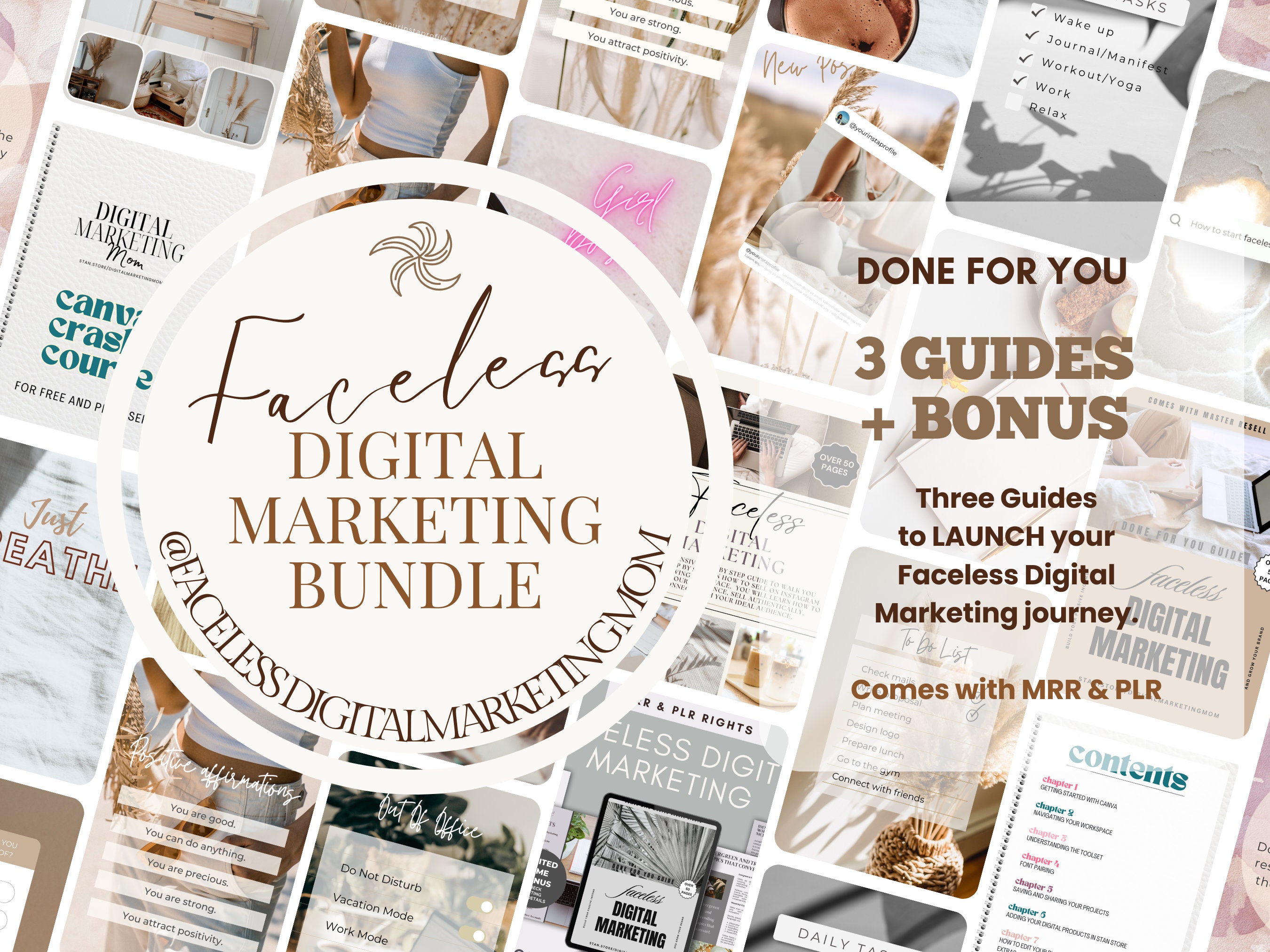 Faceless Marketing Bundle, Done for You, Mrr, Master Resell Rights ...