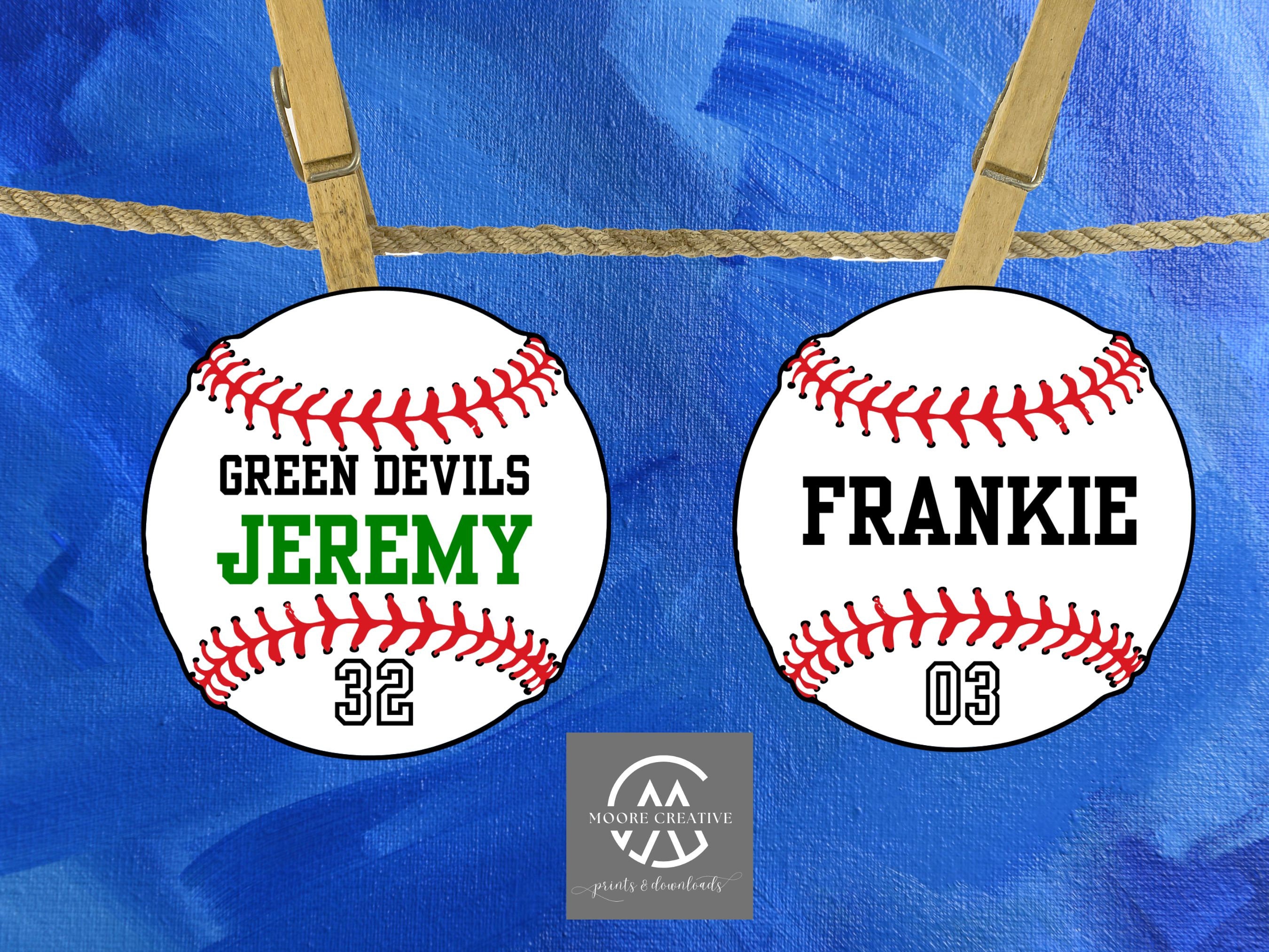Baseball Custom Tags, 5, 5 Inch, Editable Tags, Favor Bag Tags ...