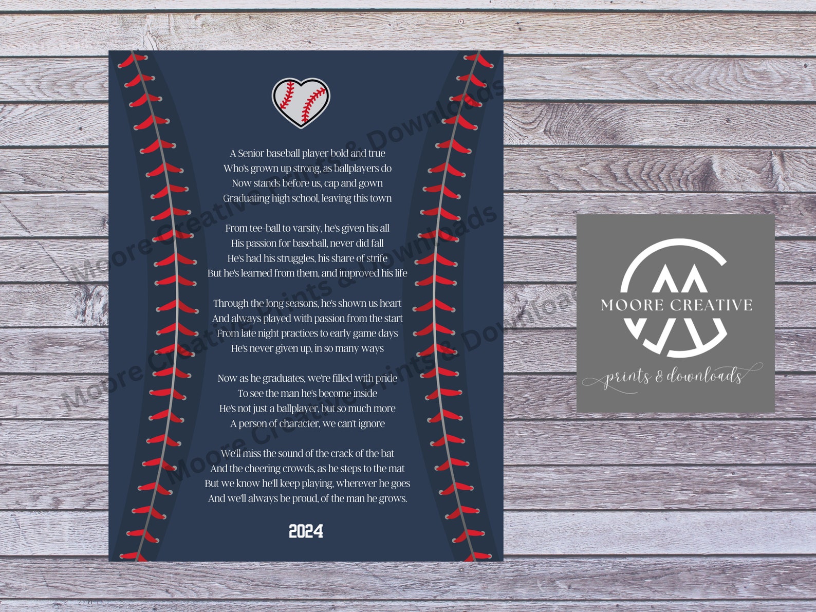 Baseball Team Gift 2025 | Instant Download | B-ball | Motivational ...