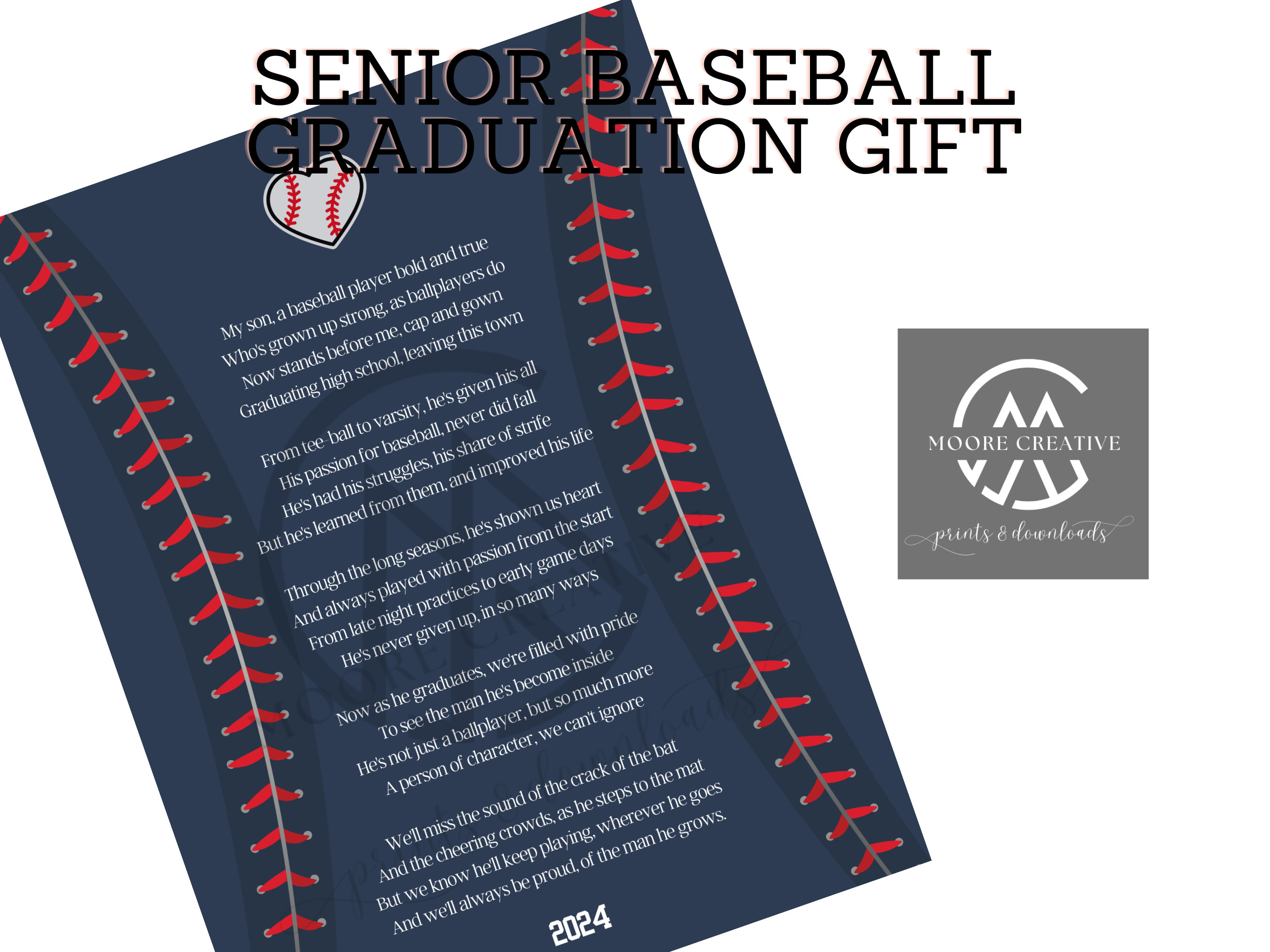 Senior Baseball Gift, Senior Baseball Mom Gift to Son 2024, Custom ...