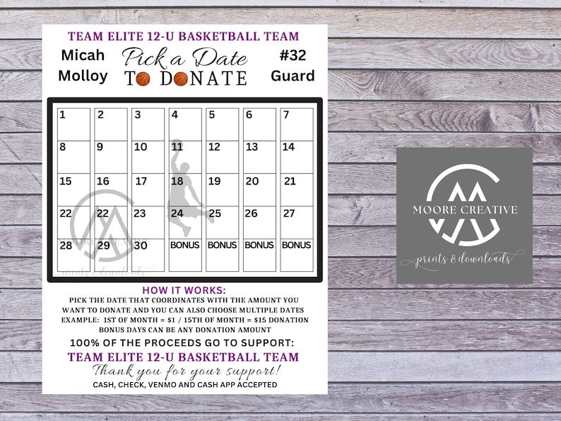 EDITABLE Basketball Template, Editable Basketball Template, L Pick a ...