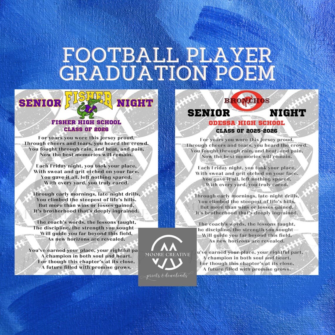 Custom Senior Football Gift Senior Football Mom Gift to Son 2026 ...