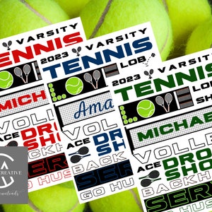 Tennis Signs Team Spirit Tournament Decoration Hotel Sign Personalized ...
