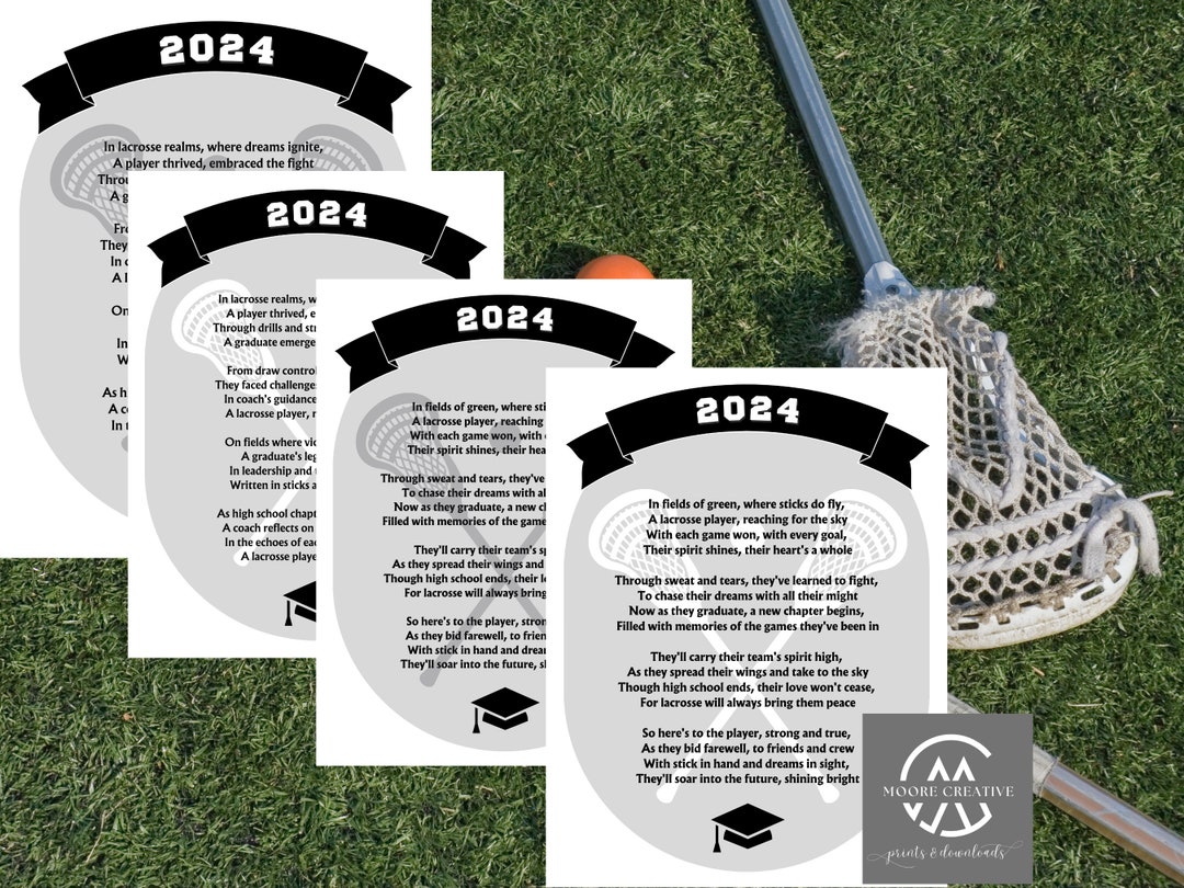 Senior Lacrosse Gift, Senior Lacrosse Mom Gift 2024, Custom Lacrosse ...