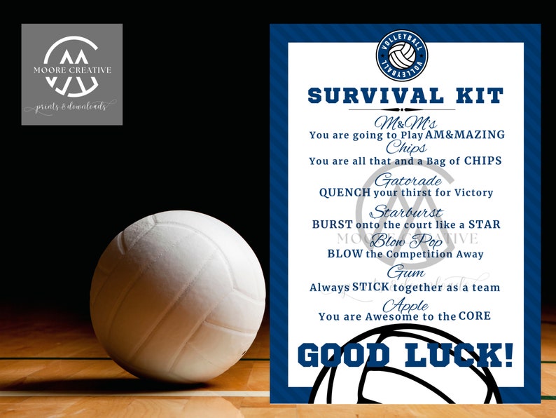 Volleyball Survival Kit, Volleyball Team Gifts, Survival Kits, Team ...