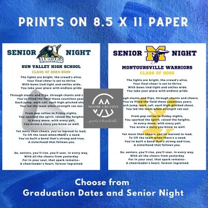 Cheerleader Poem Cheer Team Gift Senior Cheerleader Cheerleading Poem ...