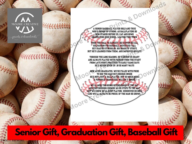 Senior Baseball Graduation Gift Senior Baseball Gifts High School ...