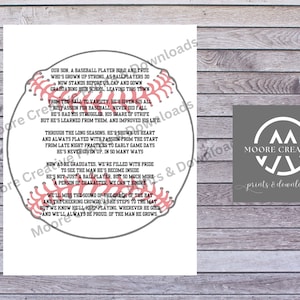 Senior Baseball Graduation Gift | Senior Baseball Gifts | High School ...