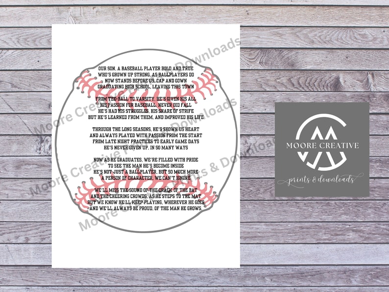 Senior Baseball Graduation Gift Senior Baseball Gifts High - Etsy