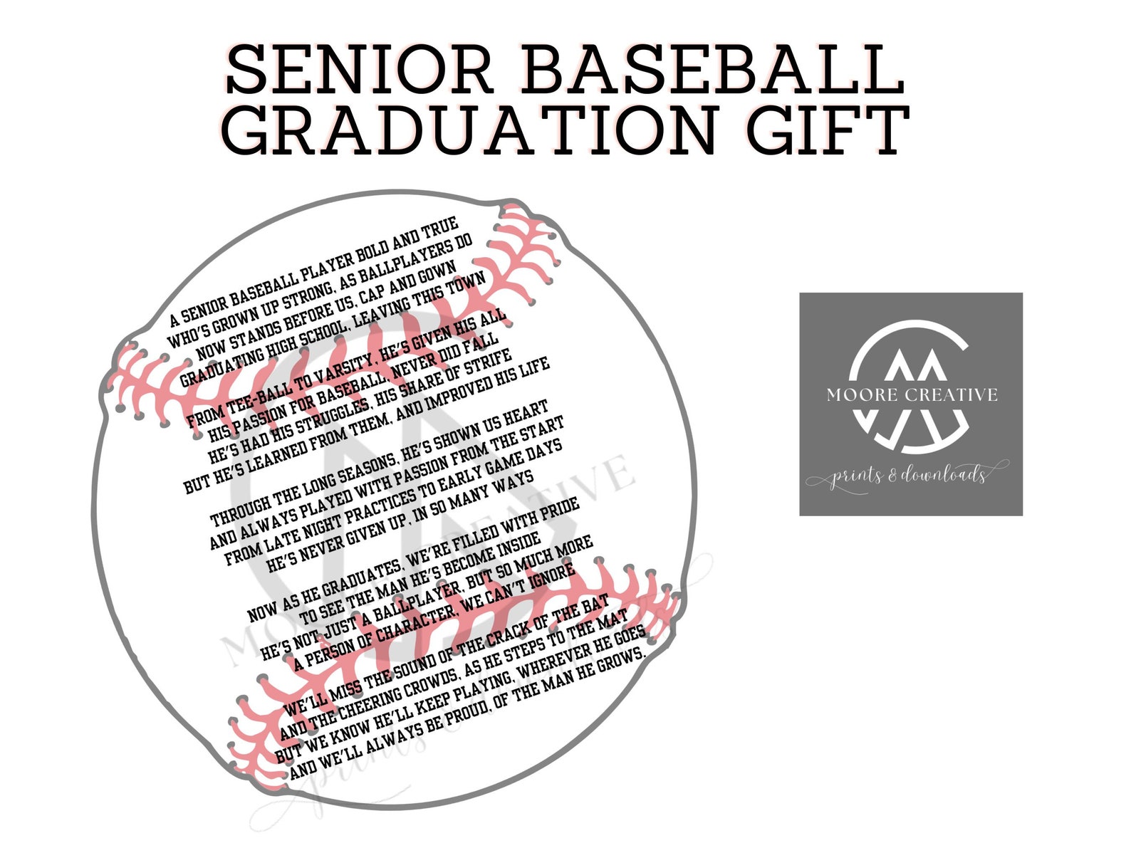 Senior Baseball Graduation Gift Senior Baseball Gifts High School ...