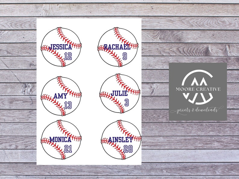 INSTANT DOWNLOAD Baseball 3 Personalized Favor Tags Edit in Canva ...