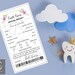 Tooth Fairy Receipt, Printable Certificate, First Tooth Lost, Realistic ...
