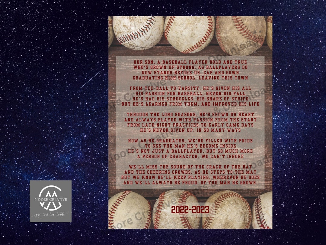 Senior Baseball Team Print Instant Download Baseball Team Instant ...