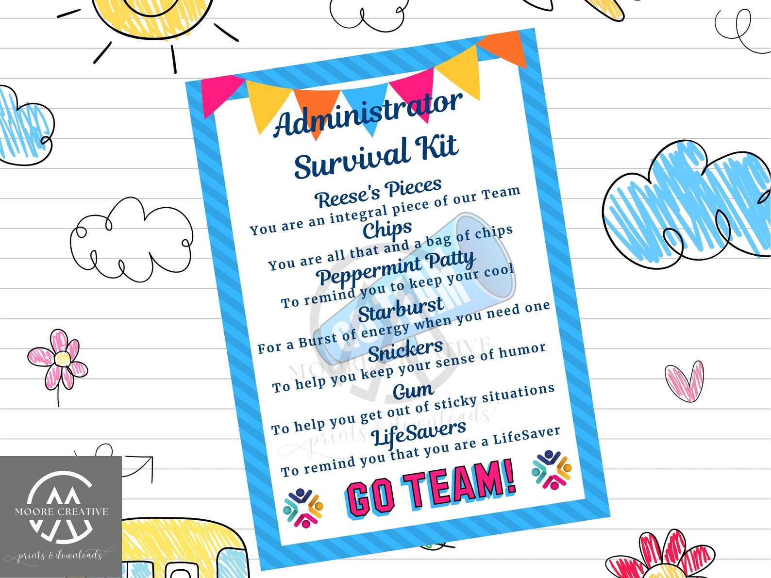 School Administrative Assistant Survival Kit Admin Assistant - Etsy