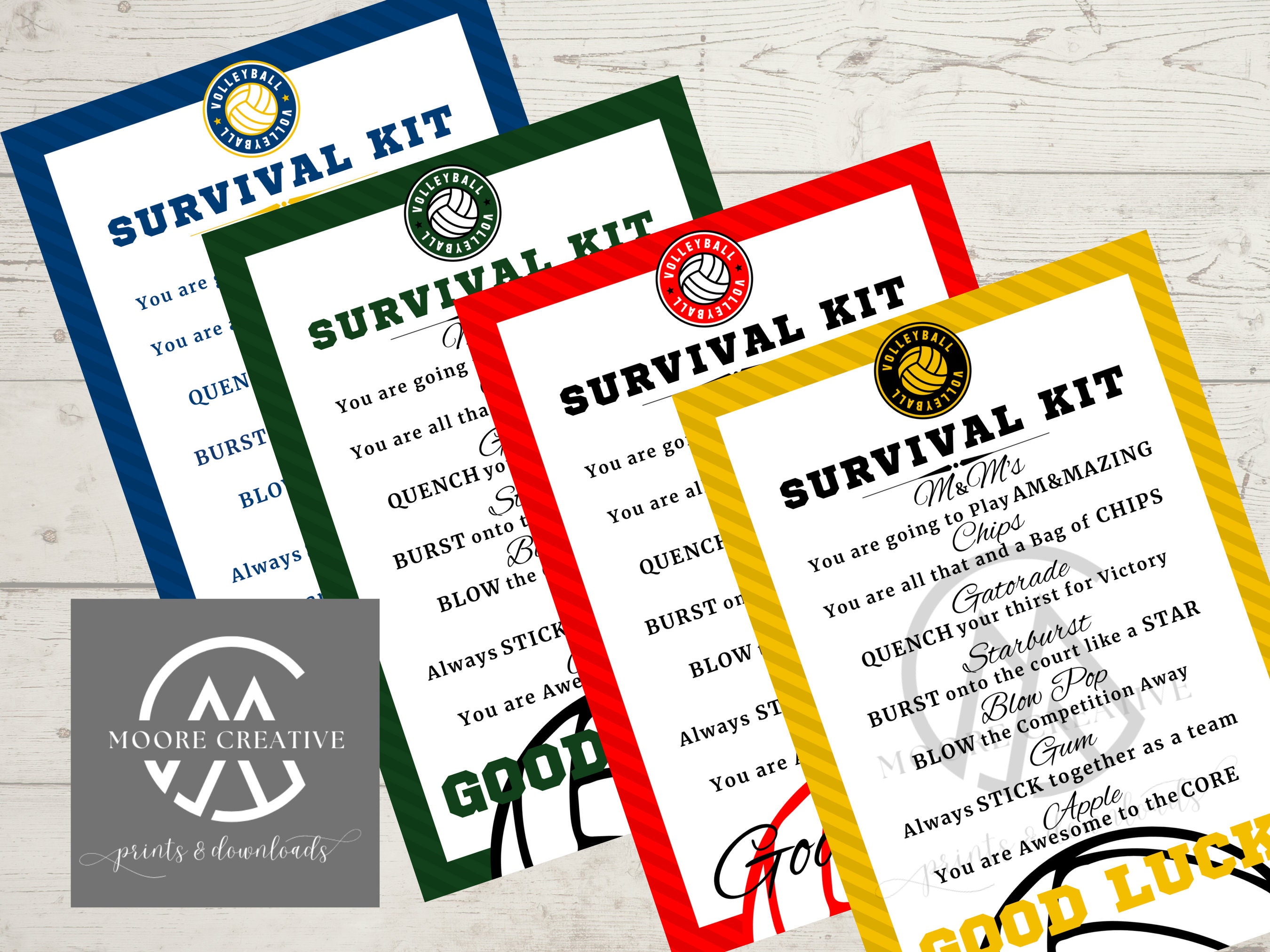 Volleyball Survival Kit, Volleyball Team Gifts, Survival Kits, Team ...